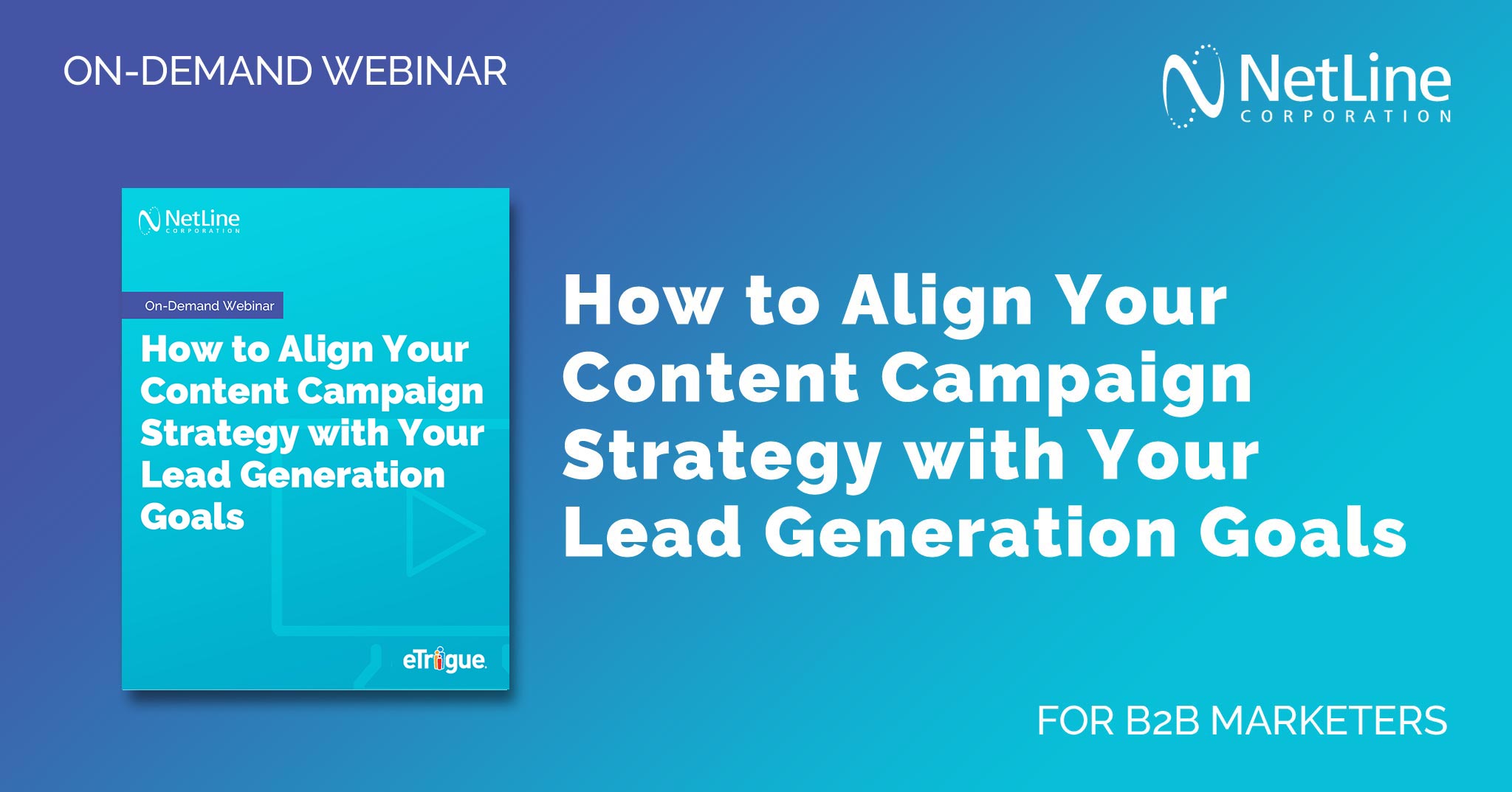 NetLine On-Demand Webinar: How to Align Your Content Campaign Strategy ...